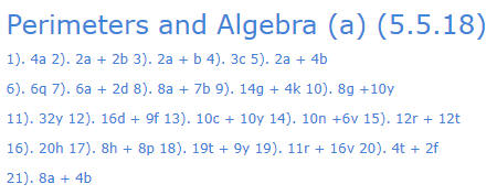 Introducing algebra — Gateways School