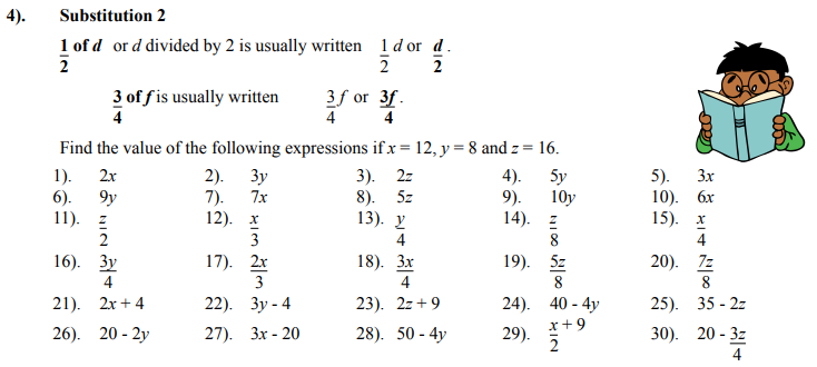 Introducing algebra — Gateways School